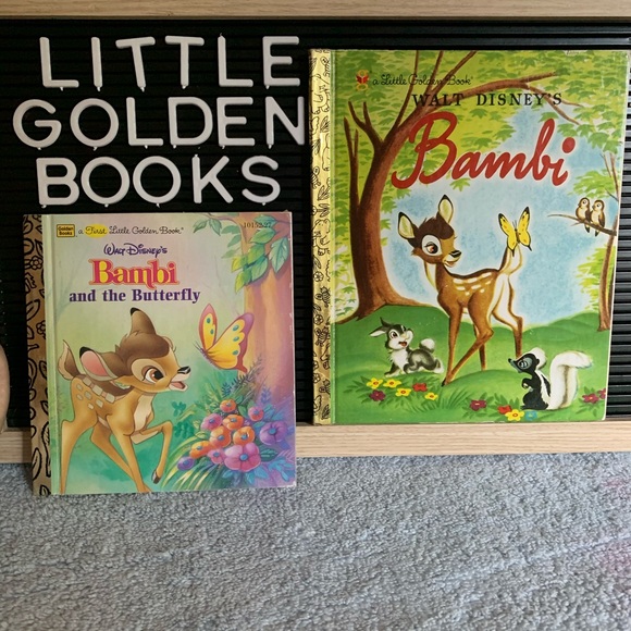 Disney | Toys | 25 2 Little Golden Book Bambi Books 204 1994 Disney ...